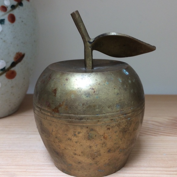 Accents | Vintage Brass Apple Bell | Poshmark